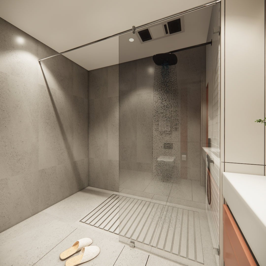 Buy Partial Chrome Plain Shower Enclosures – BathStory